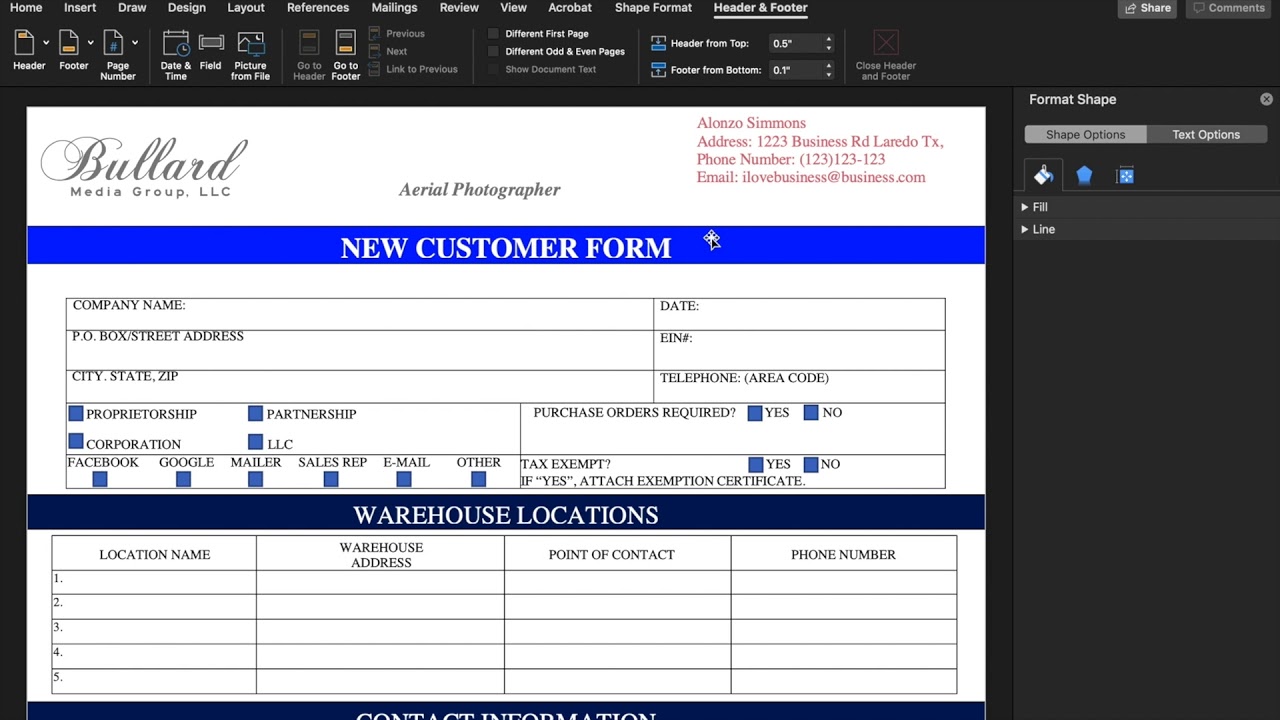 How to get more clients with a New Customer Form.