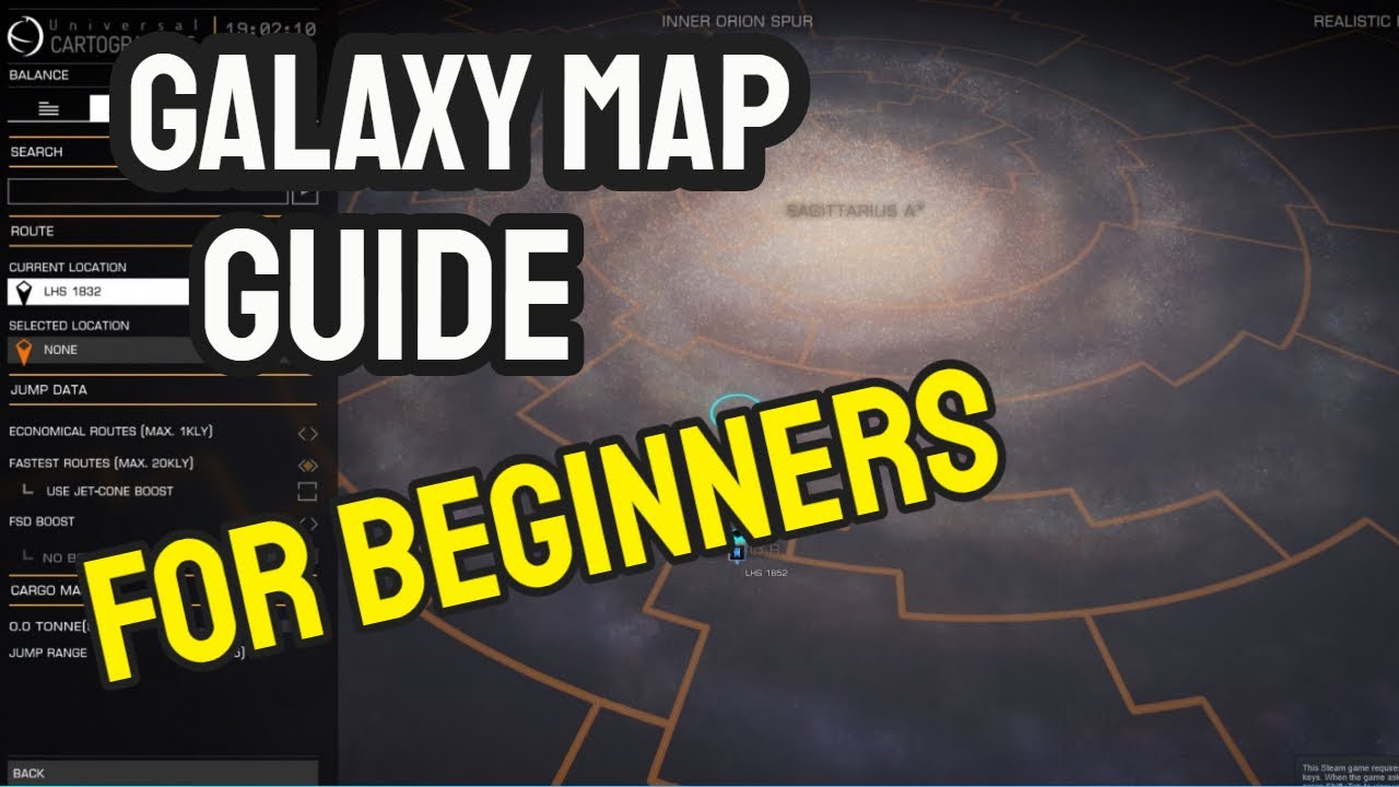 Elite Dangerous Galaxy Map Tutorial Guide For Beginners