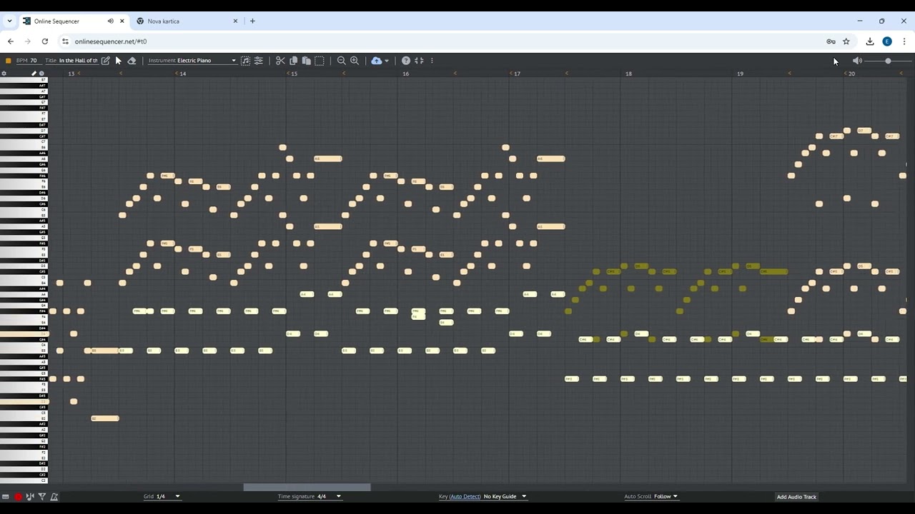 In The Hall Of The Mountain King (Online Sequencer)