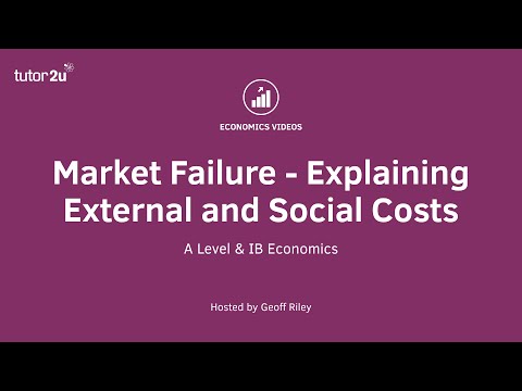 Market Failure - Explaining External and Social Costs