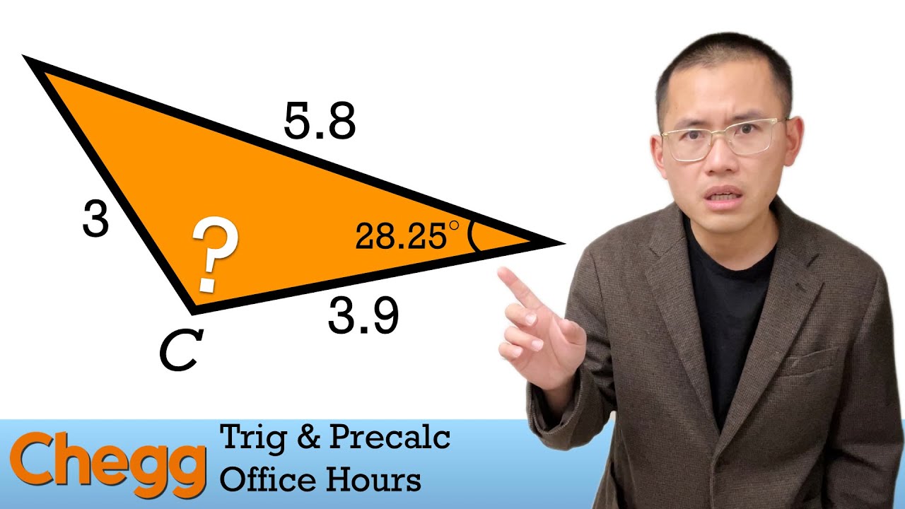 Be careful when you use the law of sines! What's sin(18 deg)? & more! Chegg Precalculus Office Hours