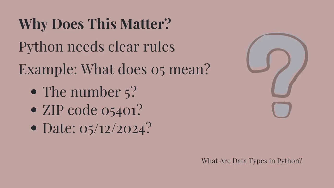 Python Tutorial: What Are Data Types in Python #python #pythonprogramming