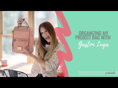 ORGANIZING MY PROJECT BAG WITH GASTON LUGA | Swedish backpack | Minimalist Backpack | yokieB