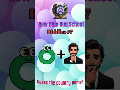 "Guess the Country Name with Emojis! | New Blue Bud School Emoji Challenge"