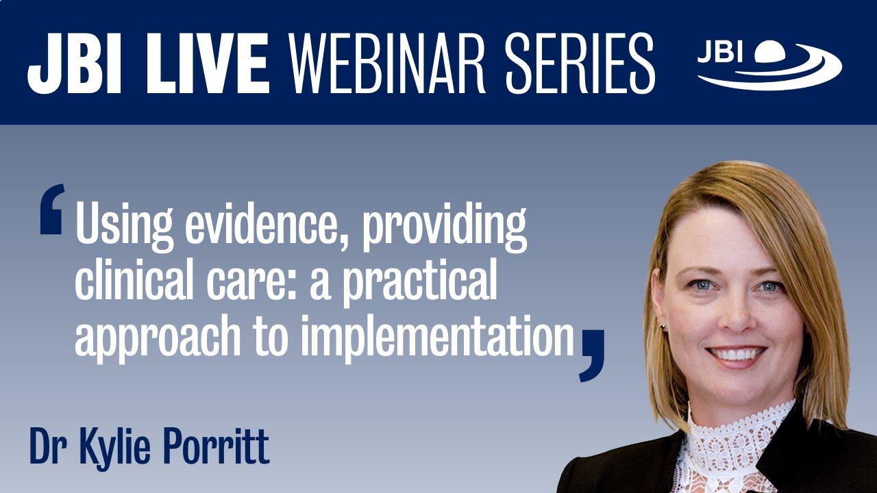 Using evidence, providing clinical care: a practical approach to implementation