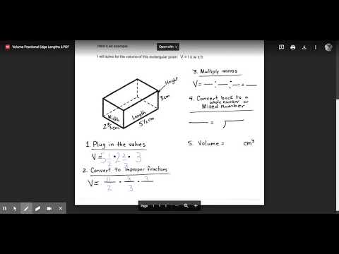 Volume with Fractional Edge Lengths