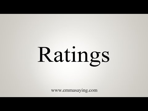 How To Say Ratings