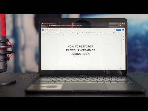 Google Docs: How To Recover / Restore A Previous Document With Version History