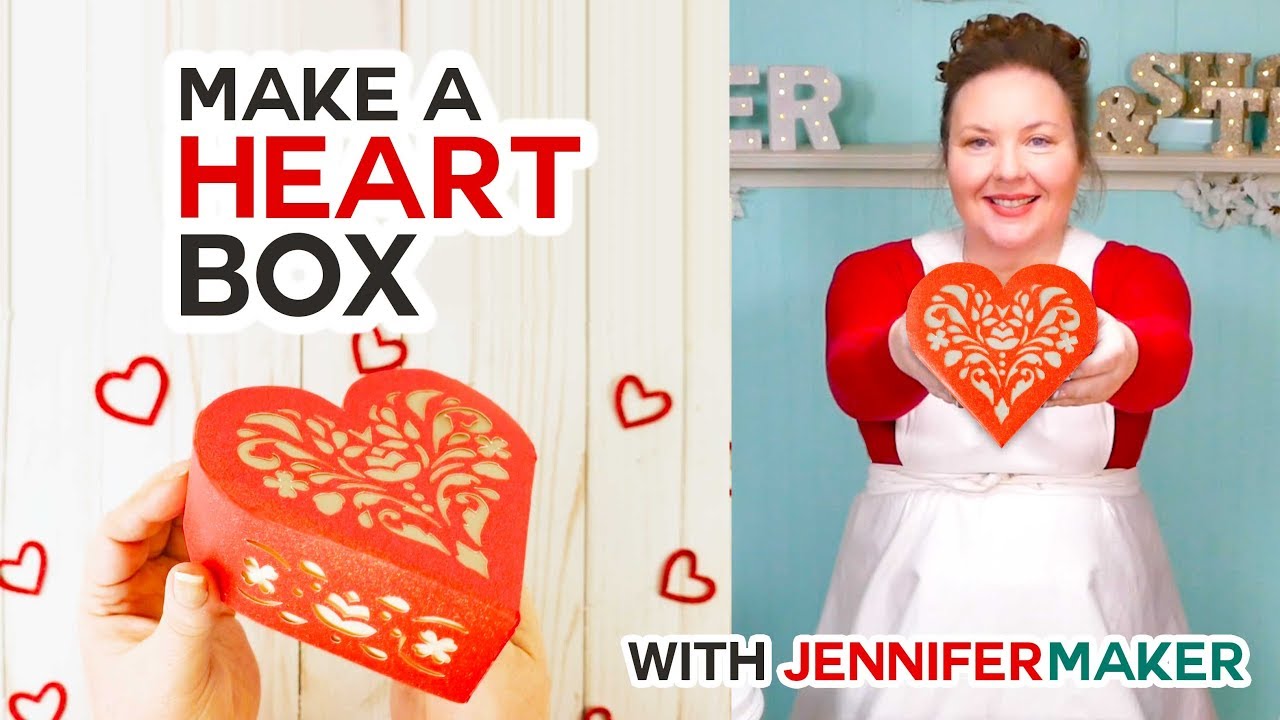 Paper Heart Box - Made on a Cricut!
