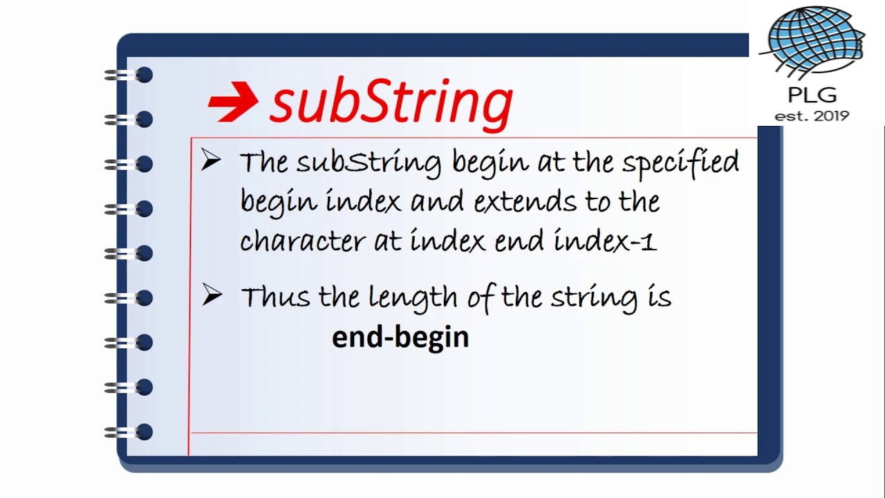#20 subString method in strin class in java[HINDI]