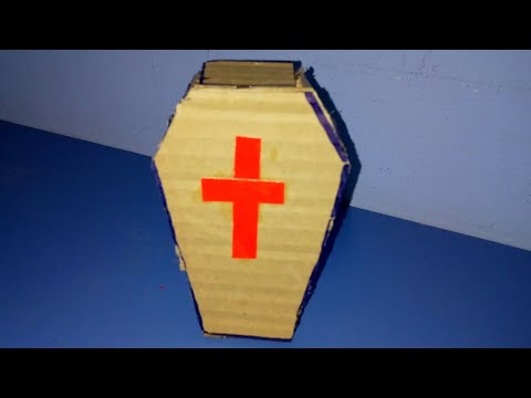 Como Hacer una TUMBA de CARTON - Tutorial Paso a Paso - DIY - Pequeña para Niños