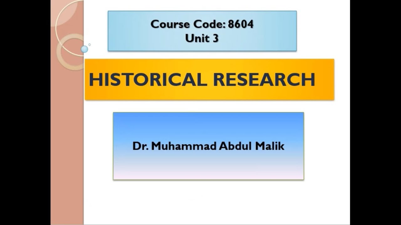 8604 Unit 3 | Research Methods in Education