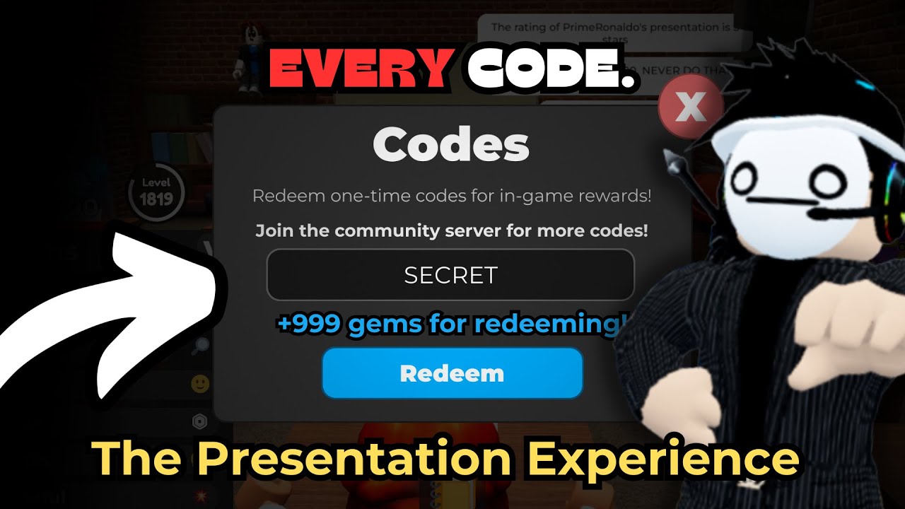EVERY Code in The Presentation Experience! 💸🤑