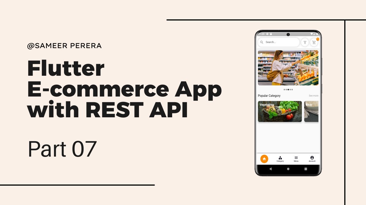 Flutter E-commerce App With REST API - Part 07 -  Popular Category#2