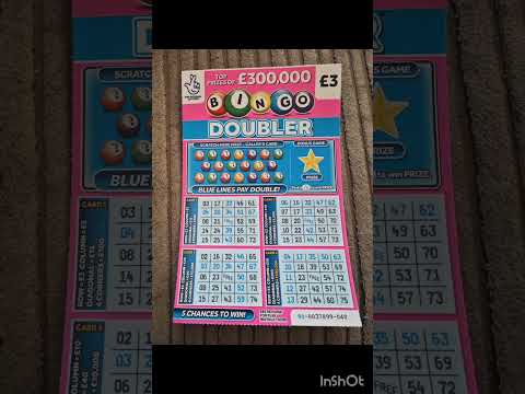 £3 Bingo Doubler scratch card from the national lottery