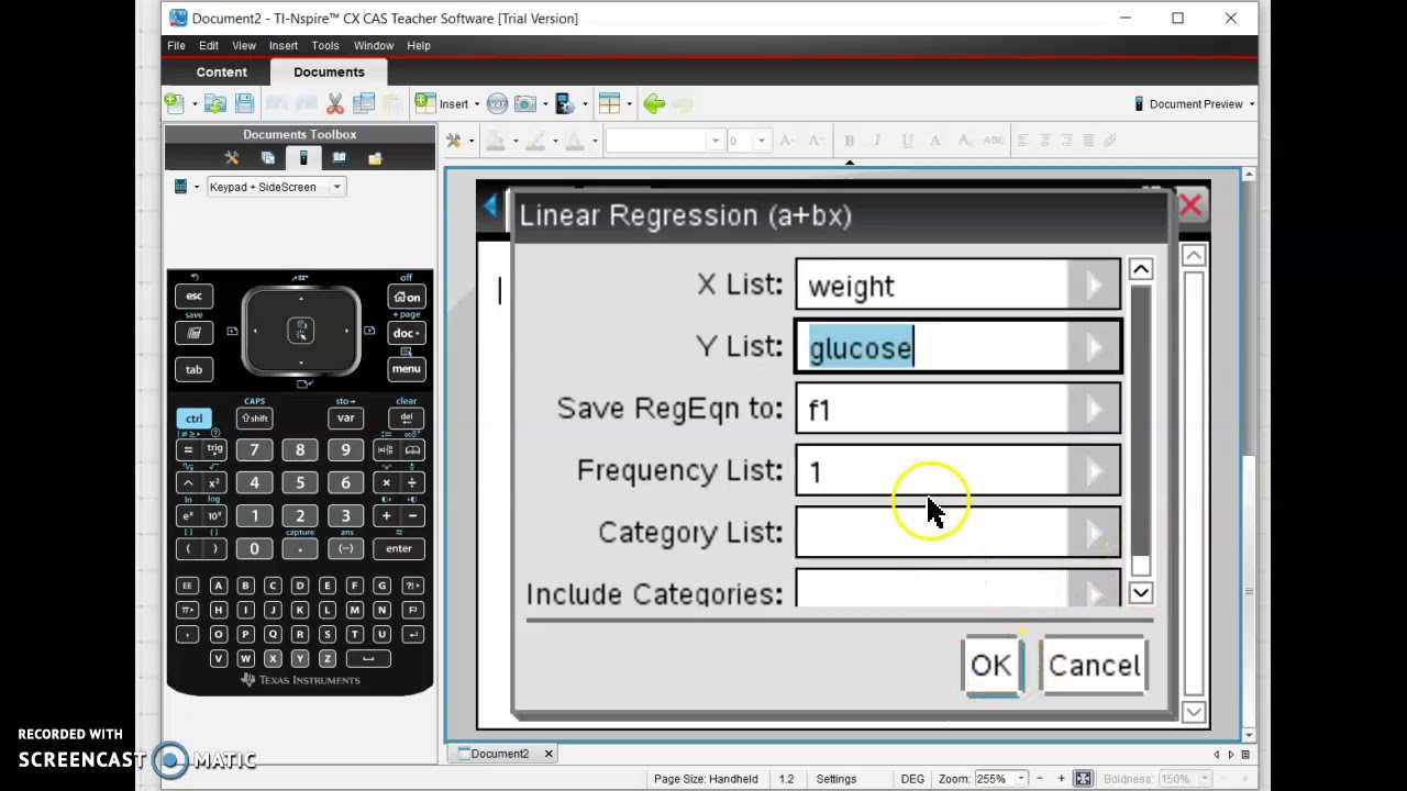 Ex7E Pearson's correlation coefficient on CAS