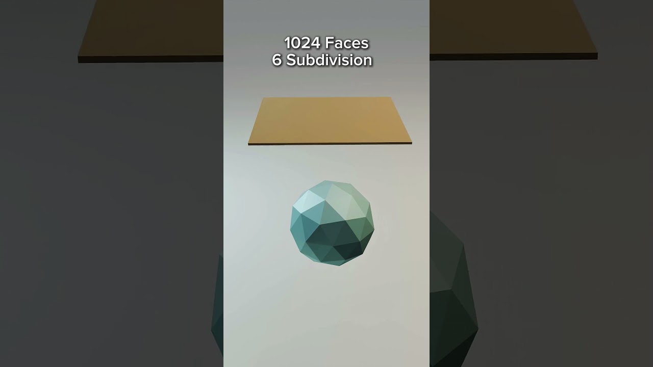 Satisfying 3d cloth simulation icosphere #blender #blender3d #simulation