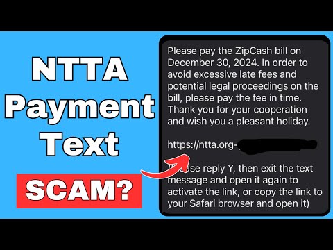 ZipCash Lane Text Scam || Fake NTTA.org Payment Text message