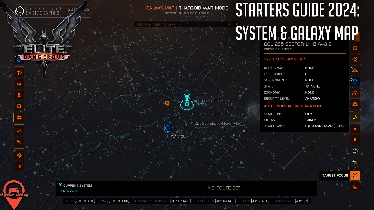 Elite Dangerous Starters Guide 2025 | System Map & Galaxy Map