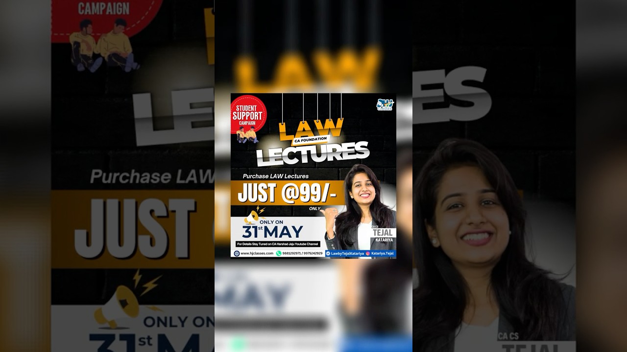Big Value in a Small Price 📈 – Just ₹99 for Full CA Foundation LAW! 🎉📚