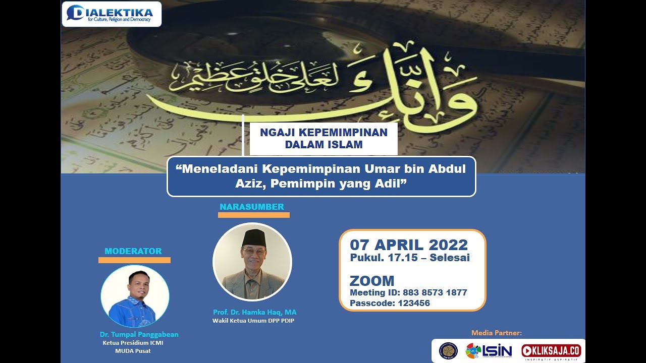 Prof. Dr. Hamka Haq: Kita Rindu Pemimpin Seperti Umar bin Abdul Aziz ...