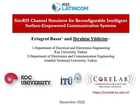 SimRIS Channel Simulator for Reconfigurable Intelligent Surface - Ibrahim Yildirim