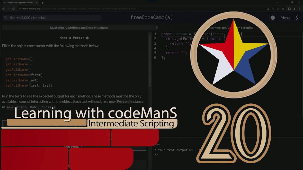 Make a Person | Intermediate Algorithm Scripting | freeCodeCamp