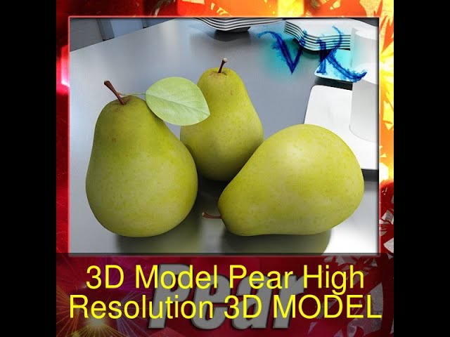 3D Model Pear High Resolution 3D Model - FlatPyramid