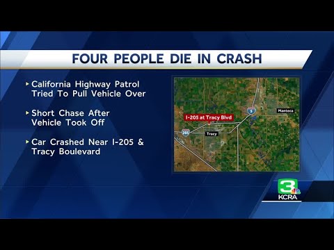 4 killed in deadly Tracy crash, CHP says