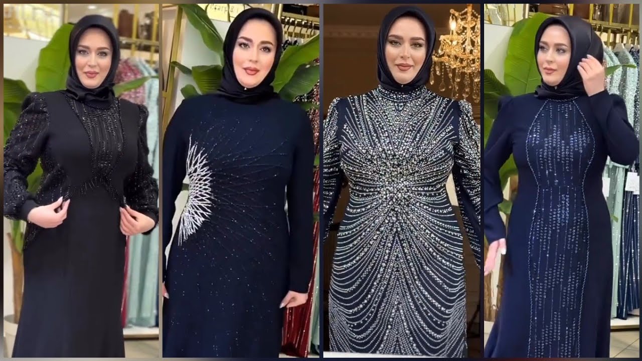 Muhteşem Güzel ve Şık Tesettür Abiye Modelleri Tesettür Ferace Modelleri 🌺  Hijab Style Dresses 
