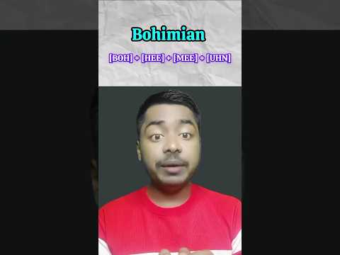 meaning of bohimian #youtubeshorts #vocabulary #englishvocabulary #shorts #shorts