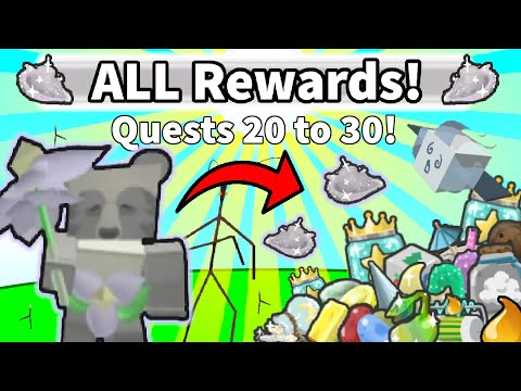 🌸 All Spirit Bear Quests 20 to 30 Rewards! Bee Swarm Simulator 2023!