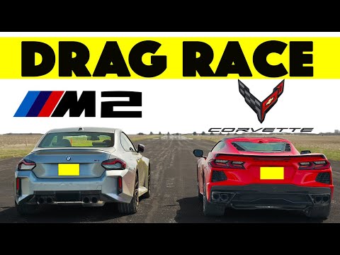 $70k Question! 2025 BMW M2 vs Chevy Corvette C8. Drag and Roll Race