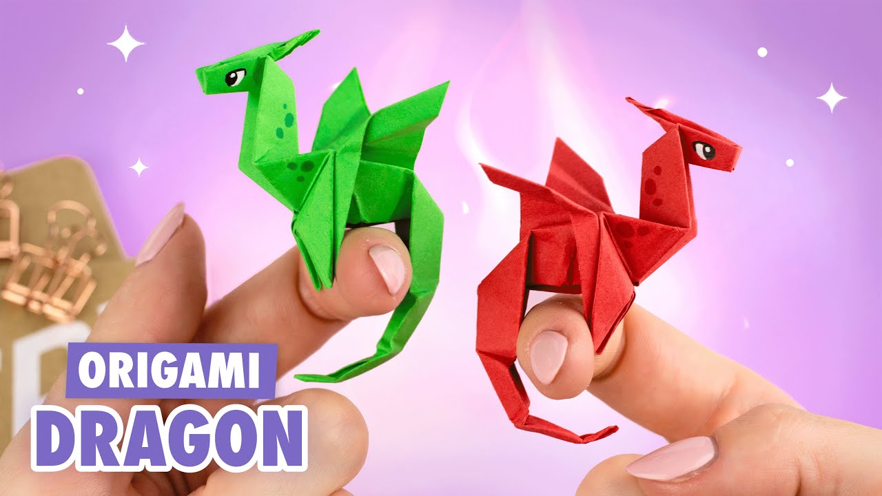 Origami Mini Paper Dragon | How to make paper dragon