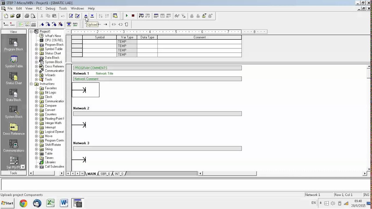 S7-200 communication setting and backup