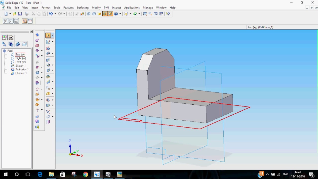 Solid Edge | Part modeling | 1