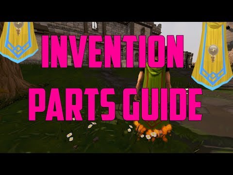 Runescape 3 - Invention parts guide | Parts & Daily shop run