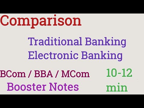 Traditional Banking and E Banking | Difference between Online Banking and Traditional Banking