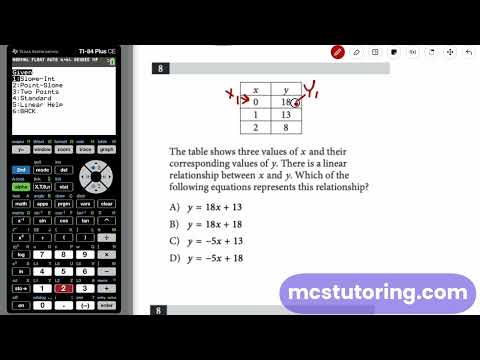 🔴🟢 SAT Math Calculator Program | 2-Point Linear Equations TI-84 Tutorial 🌟 #ti84programs