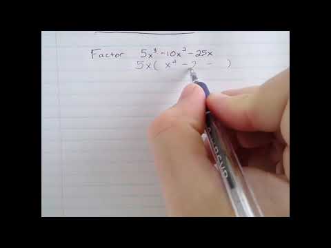 Factor 5x^3-10x-25x