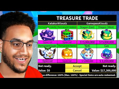 Trading New PERMANENT Fruits in Blox Fruits!