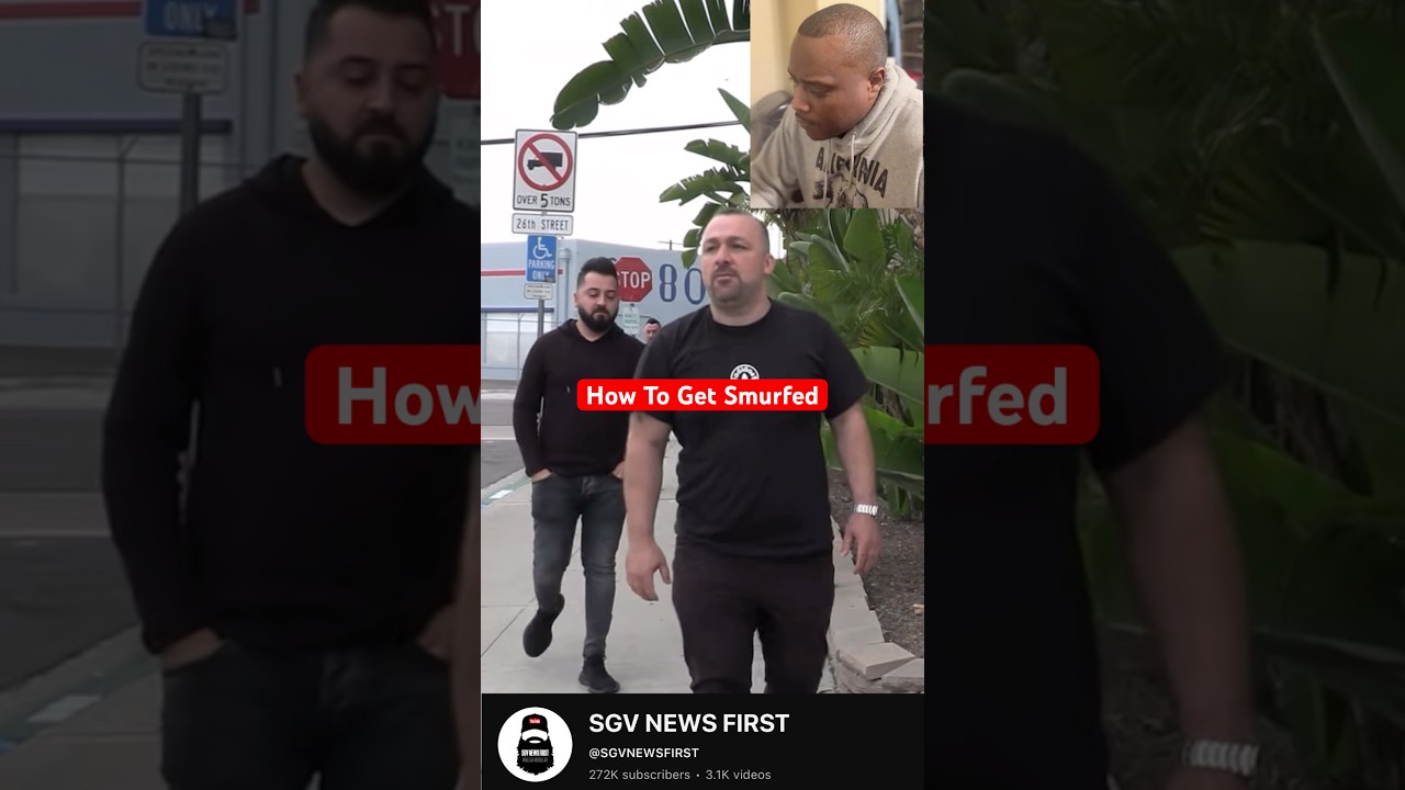 How To Get Smurfed By First Amendment Auditor! #shorts #shortsfeed #filmthepolice