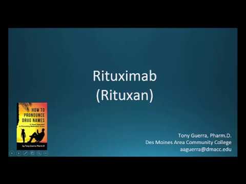 (CC) How to Pronounce rituximab (Rituxan) Backbuilding Pharmacology