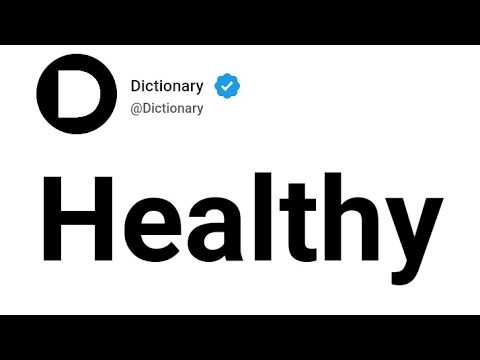 Healthy Meaning In English