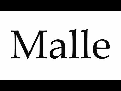 How to Pronounce Malle