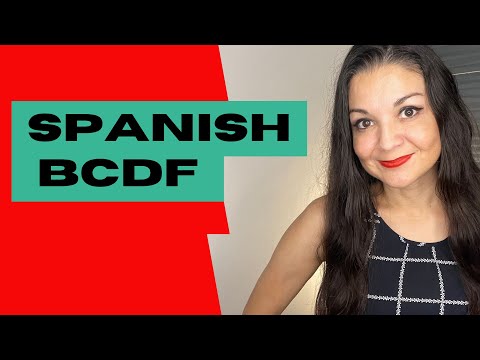 😀Spanish Lesson 2: Letters BCDF with vocabulary