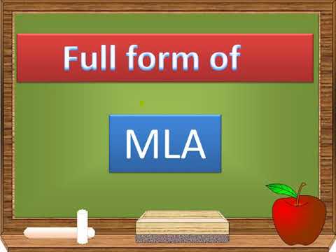 Full form of mla