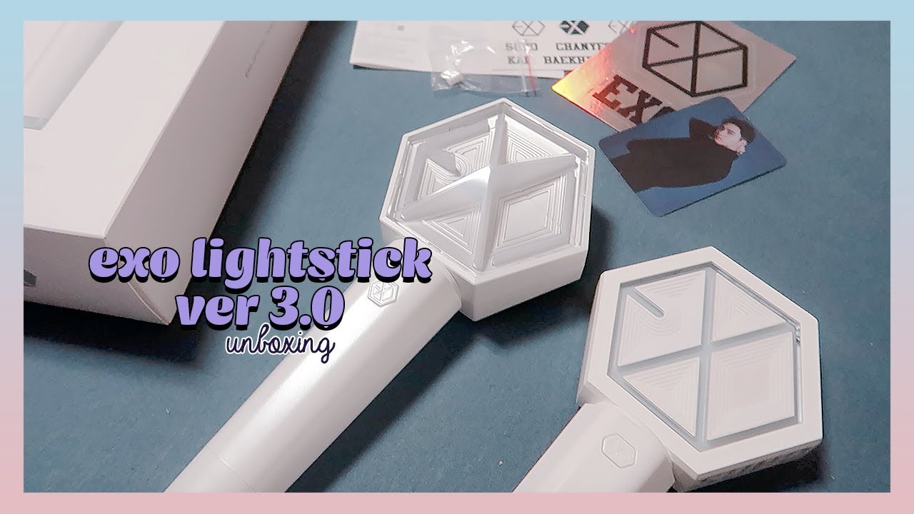 EXO Official Lightstick 3.0 Ver 🛍✨ UNBOXING & 2.0 Comparison