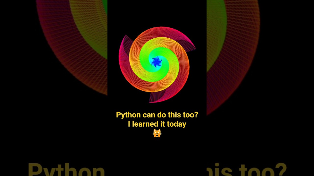 Python Full Course 2025 | Python Turtle Art | Python for Beginners #shorts #python