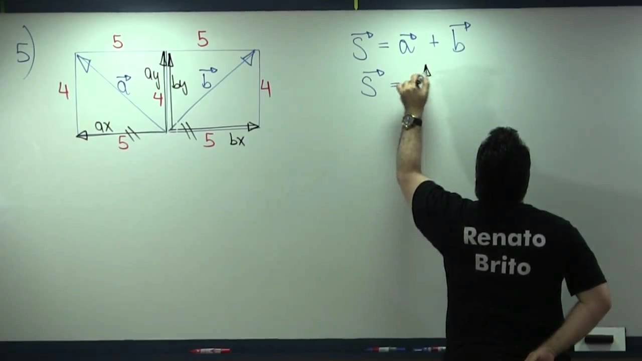 Video 09 VETORES - Resolução Questão 5 de classe (baixe o PDF na descrição do Video)